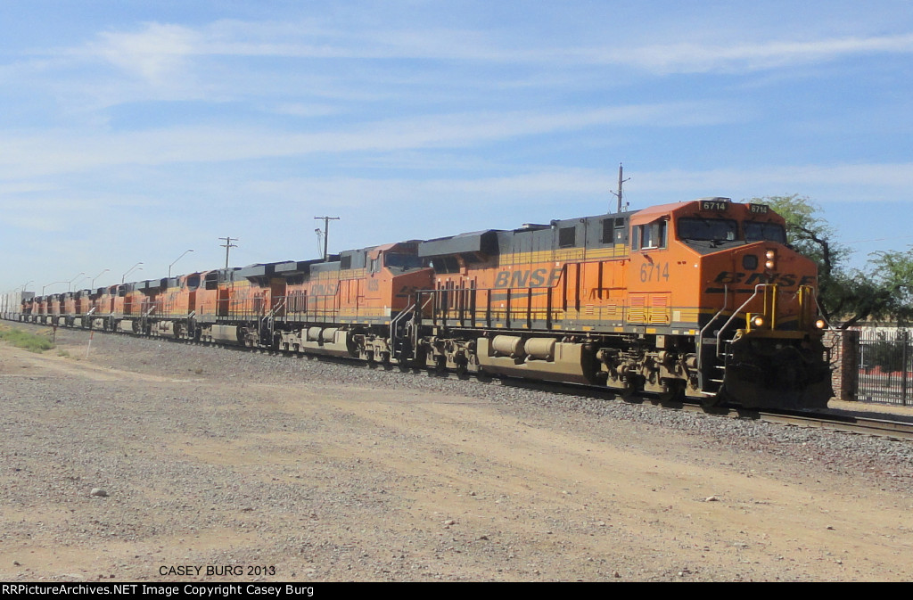 BNSF 6714 and 11 others